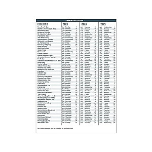 2024-2028 House of Doolittle 8.5-inch x 11-inch Monthly Appointment Book, Black (2625-02-24)