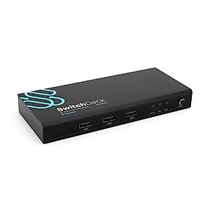 SwitchDeck 4K HDMI KVM Switch by Sewell, Switch Easily Between Two PCs/Macs/Gaming Consoles (SW-33054)