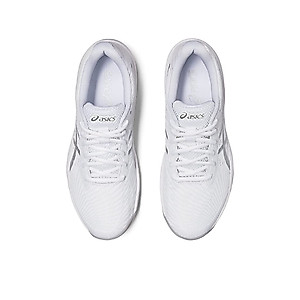 ASICS Women's Gel-Game 9 Tennis Shoes, 7.5, White/Pure Silver