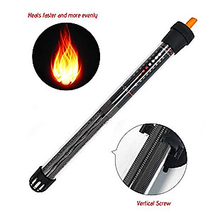 Aquarium Heater Submersible 50W/200W/300W Fish Tank Water Heater Adjustable Temperature Thermostat for 15 30 55 75 Gallon Freshwater Saltwater Fish Betta Tanks with 2 Suction Cups (300W)