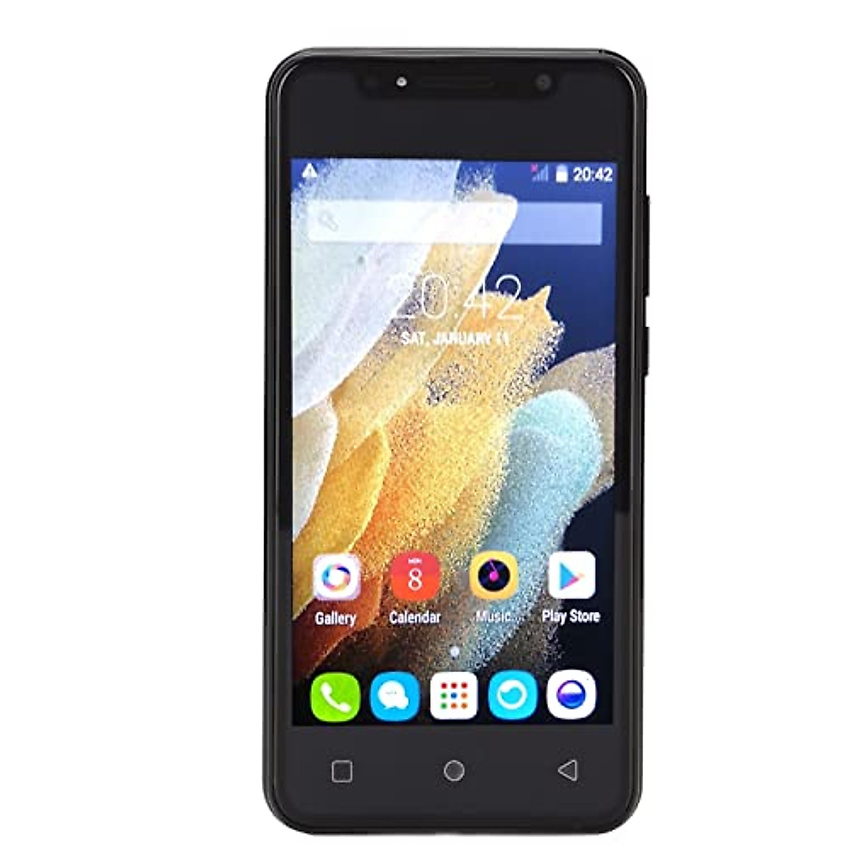 6.1Inch Unlocked Smartphone, 2 GB RAM 8GB ROM, Support WiFi/BT/FM/Facial Recognition Function, Dual Cards Dual Standby 4G 5G Cell Phone for Android 11 Black