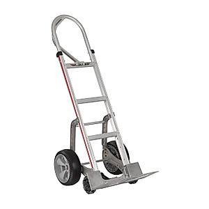 Magliner HRK15AUAE3 Self-Stabilizing Hand Truck, Vertical Loop Handle, Interlocked Microcellular Foam Wheels, Straight Back Frame, 500 lb Capacity