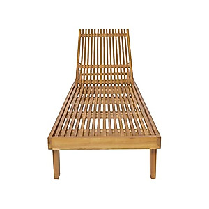 Christopher Knight Home Addisyn Outdoor Wooden Chaise Lounge, Teak Finish