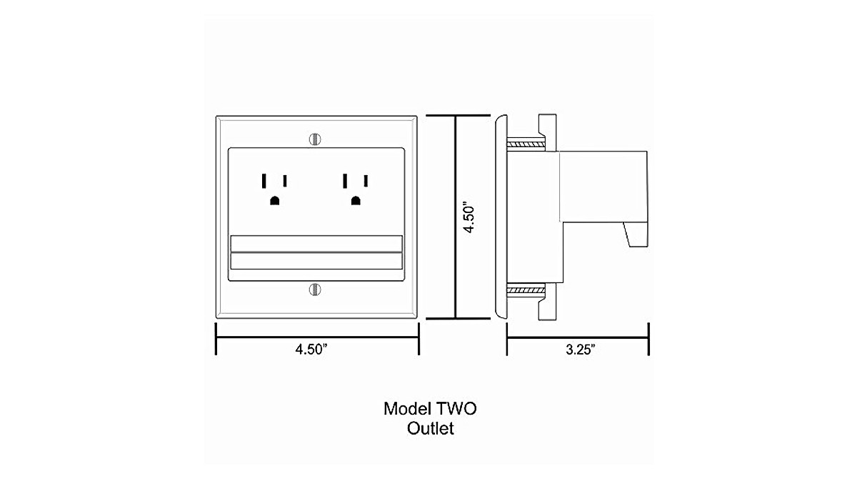 PowerBridge TWO-CK: Clean In-Wall Cable Management Kit