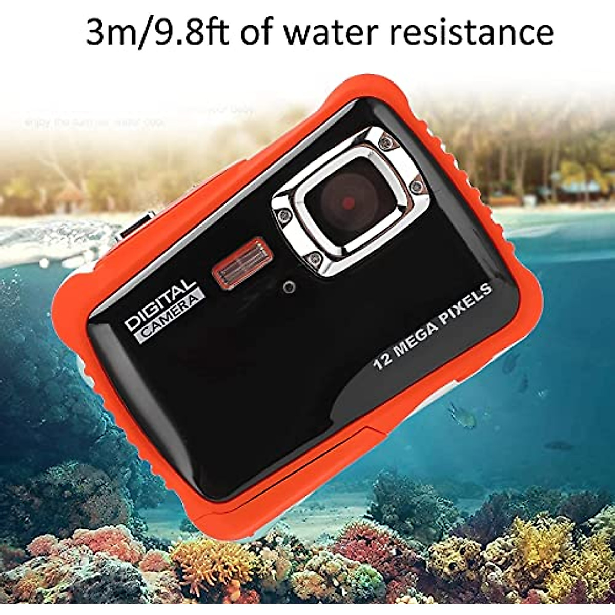 ETATOI Kids Digital Camera-Children's Camera Waterproof Compact Video Camera with Flash, Digital Zoom, Point and Shoot Cameras for 3-14 Year Old Teen Boys Girls Birthday Gifts