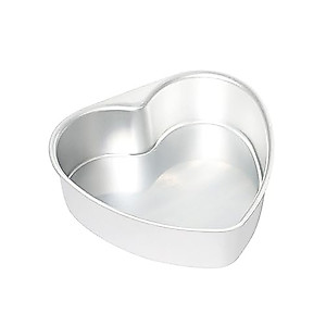 6/8/10 Inch Heart Shaped Cake Pan,Aluminum Cake Tray for Wedding Birthday Anniversary, Kitchen Baking Bread Cheesecake Non-stick Cake Mold 8Inch