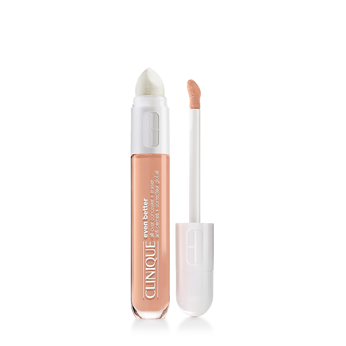 Clinique Even Better All-Over Full Coverage Concealer + Eraser For Dark Circles | Hydrating, Brightening + Depuffing, Beige, 0.2 Fl Oz