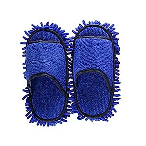 DOITOOL 1 Pair Lazy slippers Cleaning Slippers Dusting Slippers Mop Slipper Chenille Floor Cleaning Slipper House Dust Cleaning Tool floor cleaner mop home slippers floor mops indoor soles