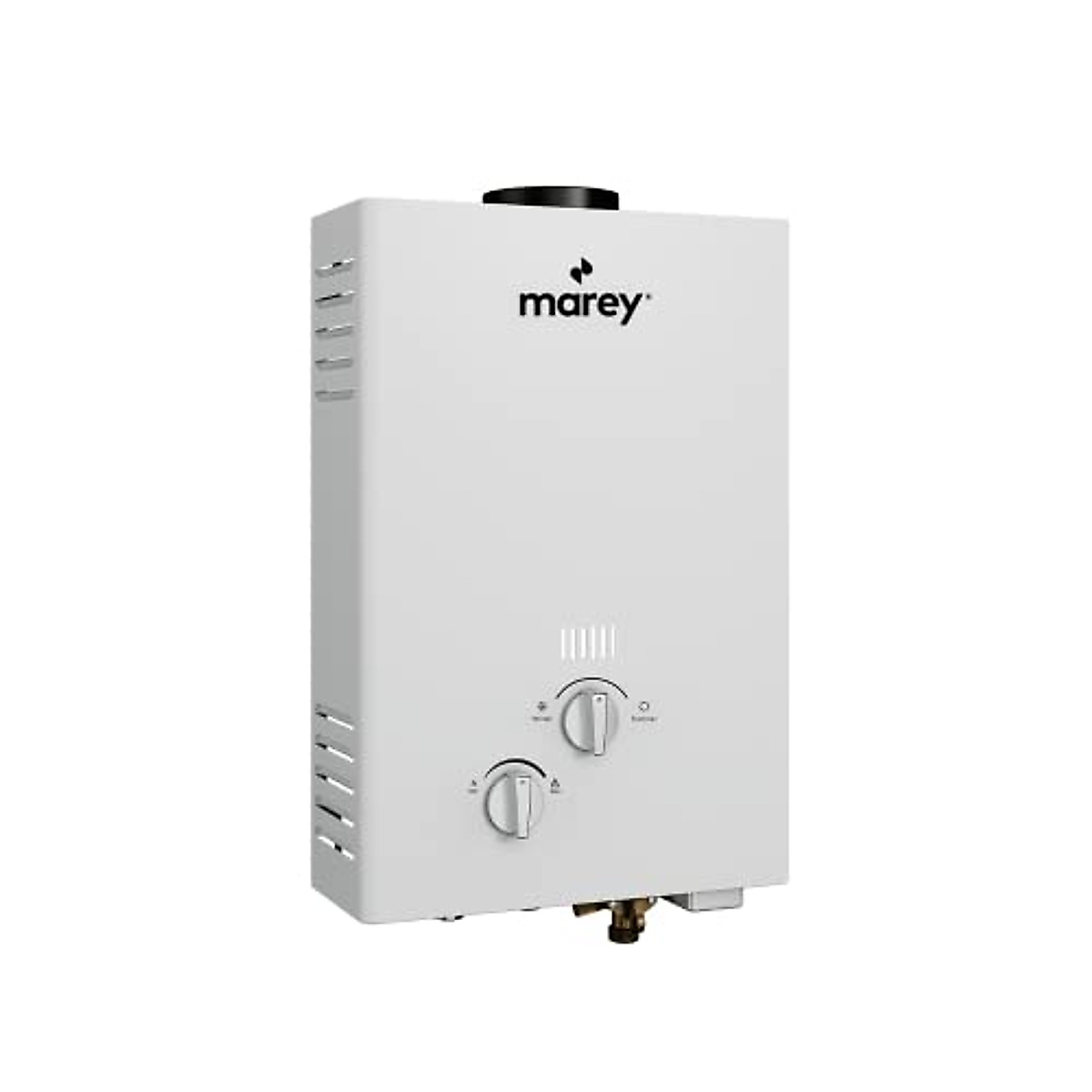 MAREY GA10FLP 2.64 GPM, 68,240 BTU's LP Gas Flow activated Gas Tankless Water Heater, White