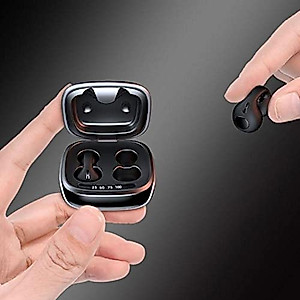 Jkapagzy Wireless Ear Clip Bone Conduction Headphones,Open Ear Headphones Wireless Bluetooth,Bone Conduction Headphones Bluetooth Earphones for Running, Sports, Cycling, Driving