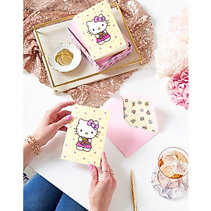 Papyrus Blank Cards with Envelopes, Hello Kitty (12-Count)
