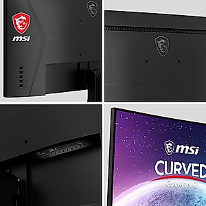 MSI G245CV, 24" Curved Gaming Monitor, 1920 x 1080 (FHD), VA, 1 ms, 100 Hz, FreeSync Premium, HDMI, DP Port, Tilt