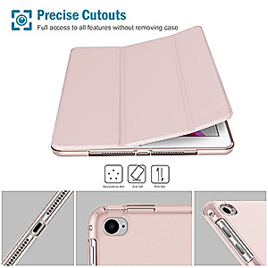 ProCase iPad 9.7 Inch Case iPad 6th 5th Generation Cases, iPad Air 2, iPad Air Case, Slim Soft TPU Cover Stand Smart Case for iPad 9.7 2018 2017 Model iPad Air 2 Air 1 -Pink