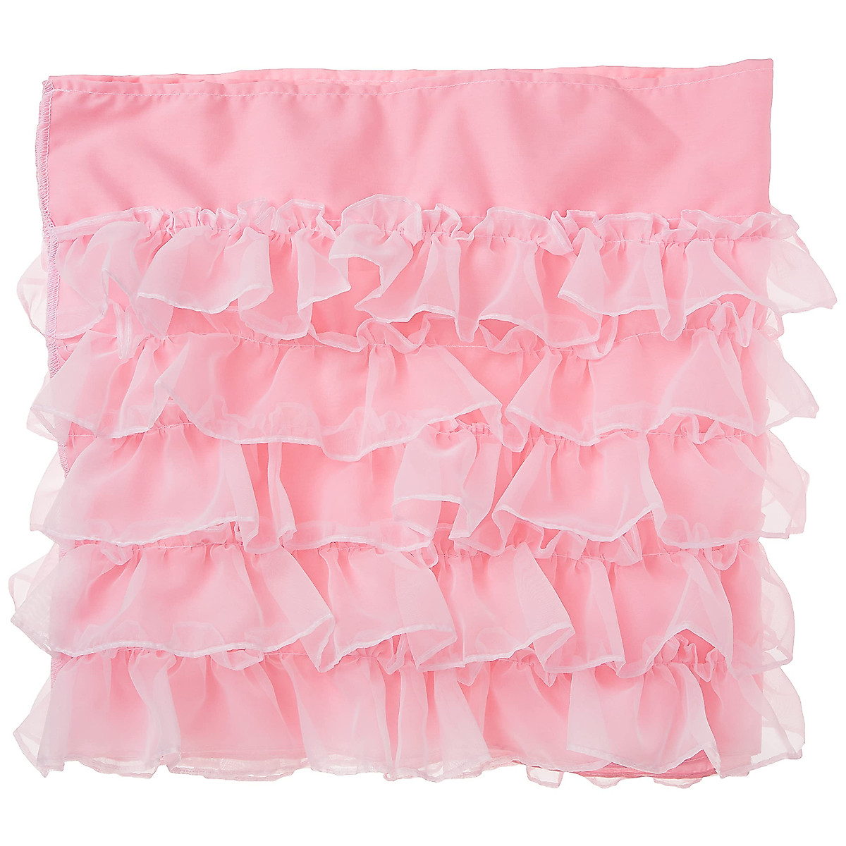 Baby Doll Bedding Layered Window Valance, Pink