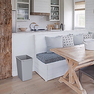 MODCART 35QT Kitchen Trash Can, Sturdy and Lightweight Trash Cans for Kitchen, Workspace, Bathroom, Office, Easy to Clean, 1 Pack, Gray