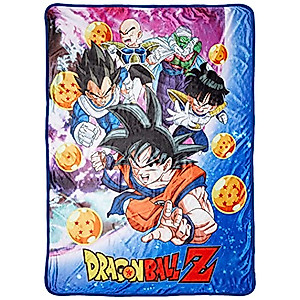 Dragon Ball Z GE-57756 Group Galaxy Polyester Throw Blanket, 46 x 60"