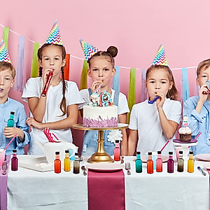 200 Pcs Mini Liquor Bottles 1.7 oz Plastic Empty Spirit Bottle with Black Screw Cap Mini Wine Bottles Hot Sauce Bottles Shot Bottles with Caps Liquid Funnel Easy Pouring Party