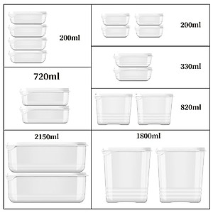 NXCJINYU Food Storage Containers, 36-Piece,Plastic Deli Containers with Lids, Slime, Soup, Meal Prep Containers 、Stackable 、Leakproof 、Microwave、Dishwasher、Freezer Safe- Reusable,for Kitchen Storage