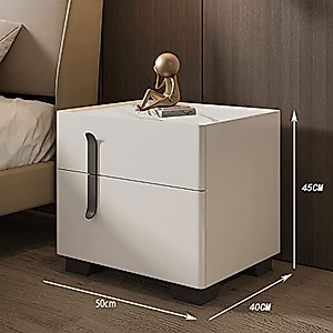 HIGOH Bedside Table Minimalist Bedside Table Simple Light Luxury Bedroom Side Cabinet Installation Slate