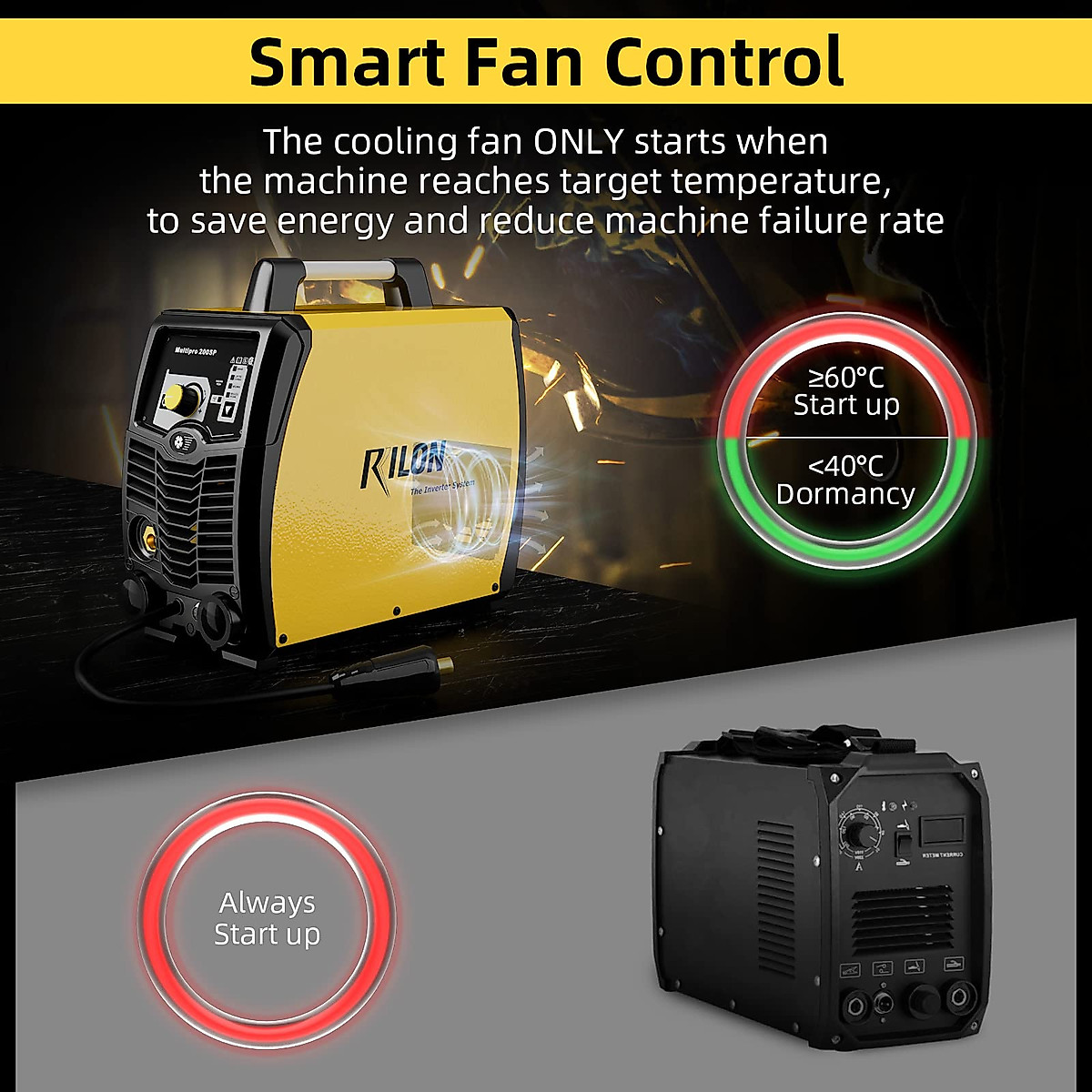 Troozy × Rilon 200A MIG Welder, TIG/Mig/Flux Core/Stick/Aluminum 5 in 1 ...