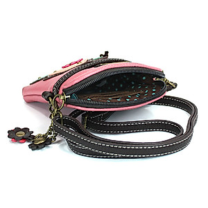 Chala Handbags Charming Butterfly Theme Collection (Pink Phone Purse) Small