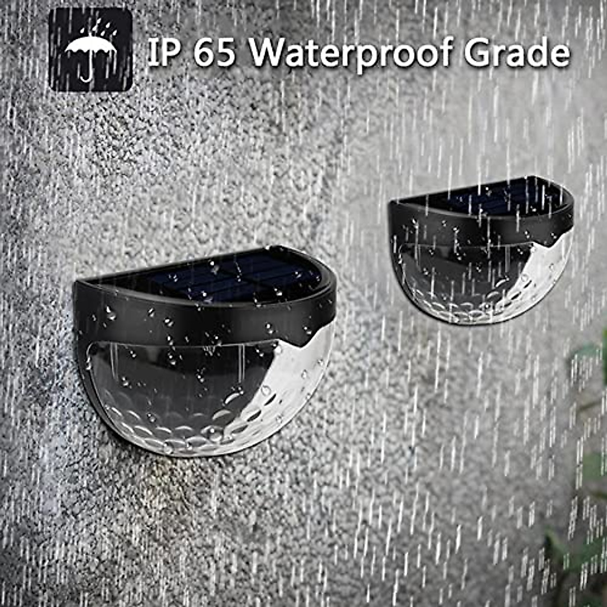 ZHUANYIYI 2 Pieces, Solar Step Lights, Courtyard Fence Stairs Landscape Lights, Home Garden Decoration Pavement Waterproof Lights, Light and Shadow Night Lights