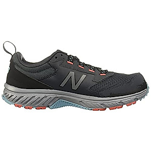 New Balance Women's 510 V5 Trail Running Shoe, Gunmetal/Wax Blue/Wax Blue, 8.5