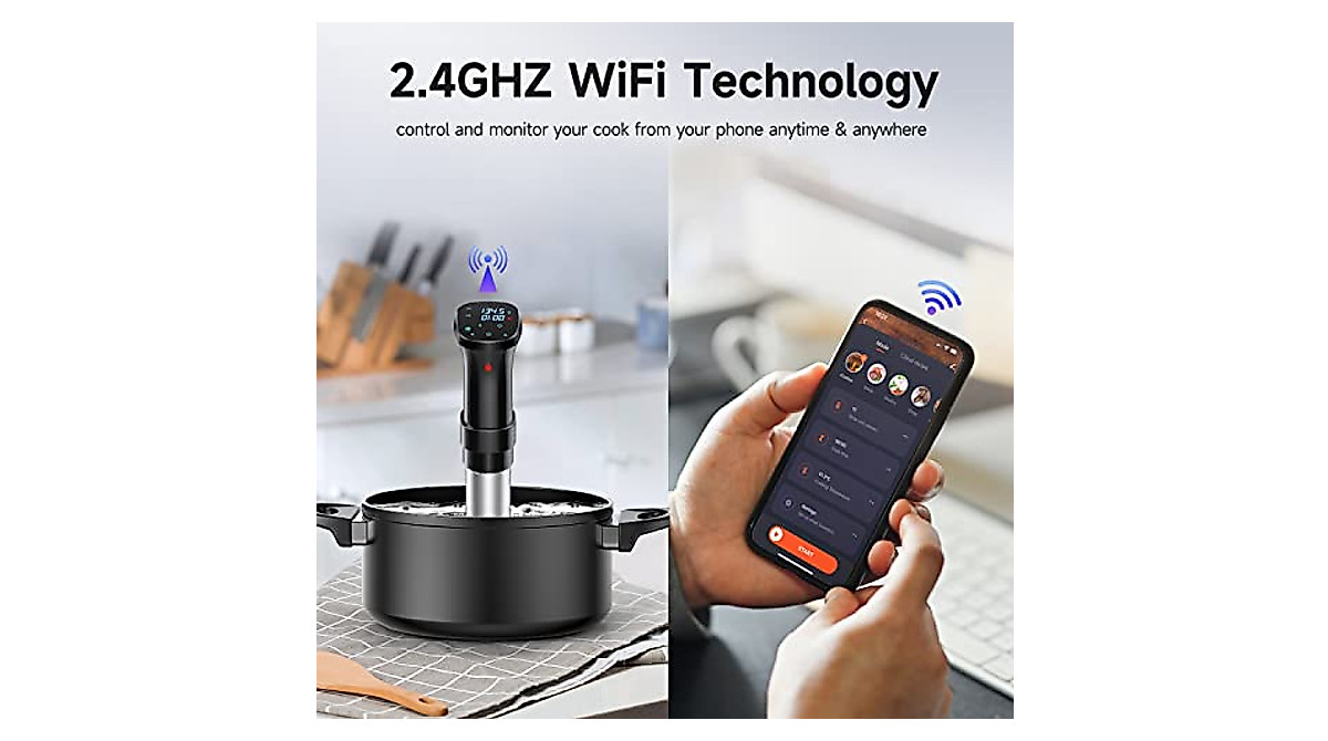 Lekoza Joule 1100W Wi-Fi Sous Vide Cooker - Precise & Quiet Cooking