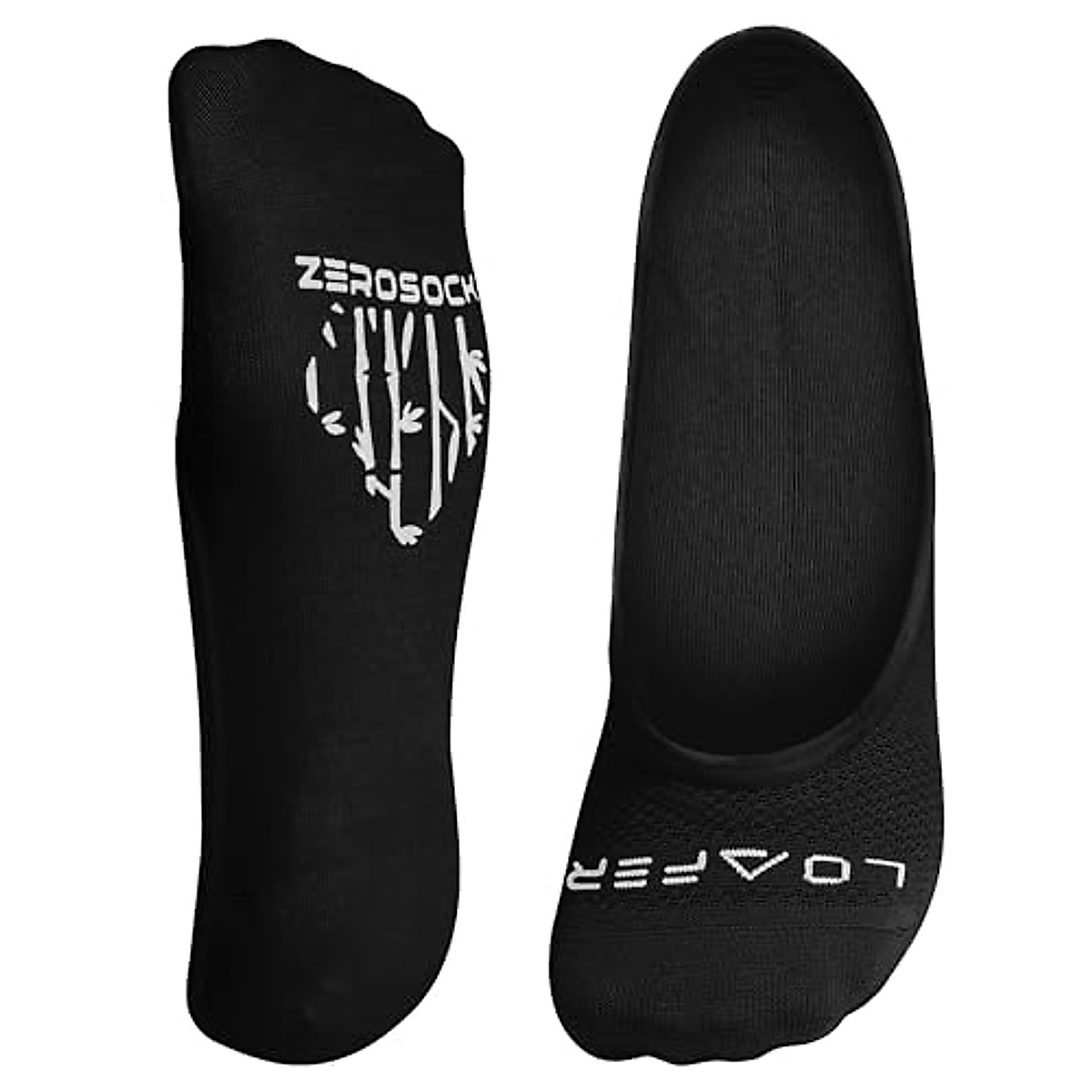 ZeroSock Bamboo Viscose Ultra-Low No Show Socks (4 Pairs Per Box)