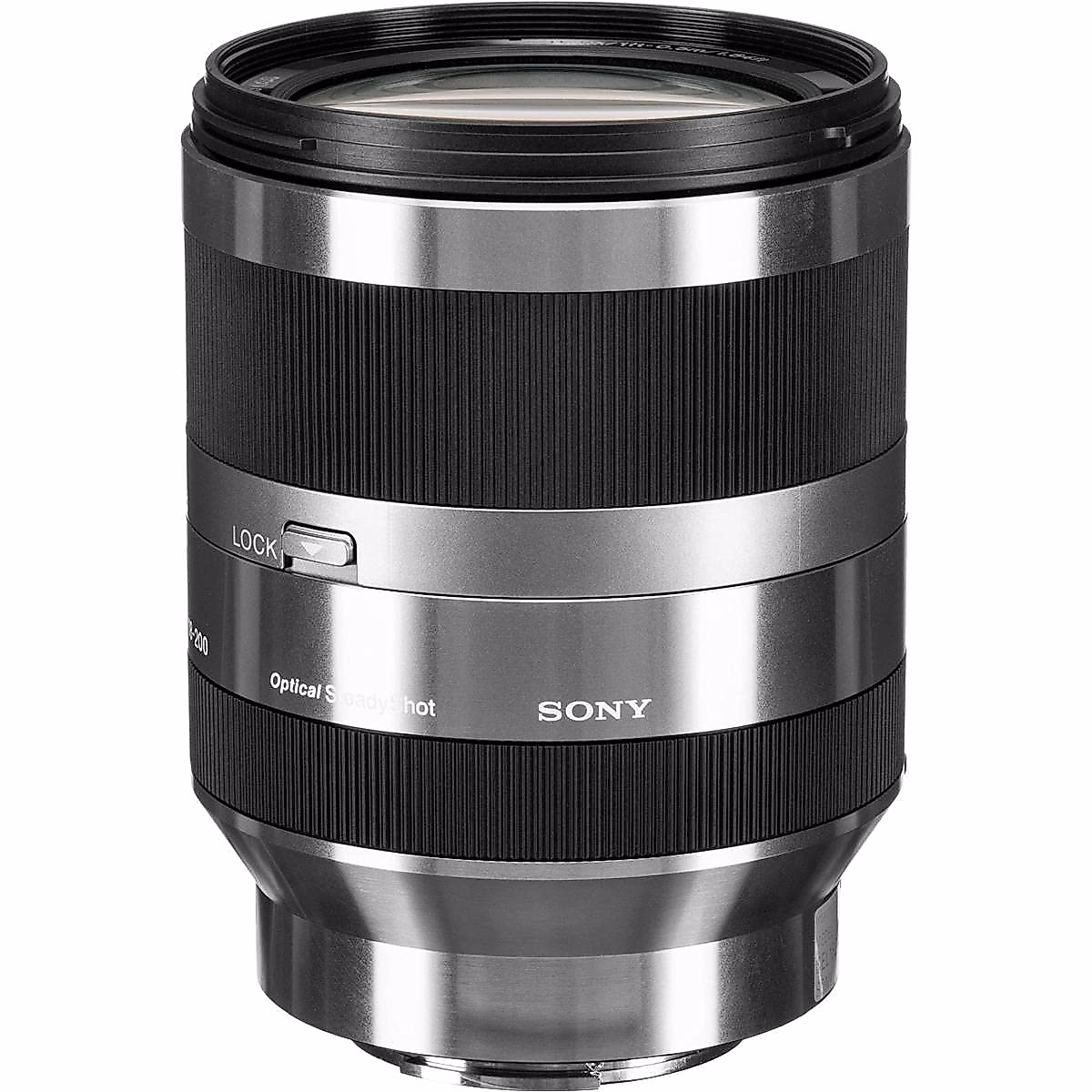 Sony Alpha SEL18200 E-Mount 18-200mm F3.5-6.3 OSS Lens (Silver)