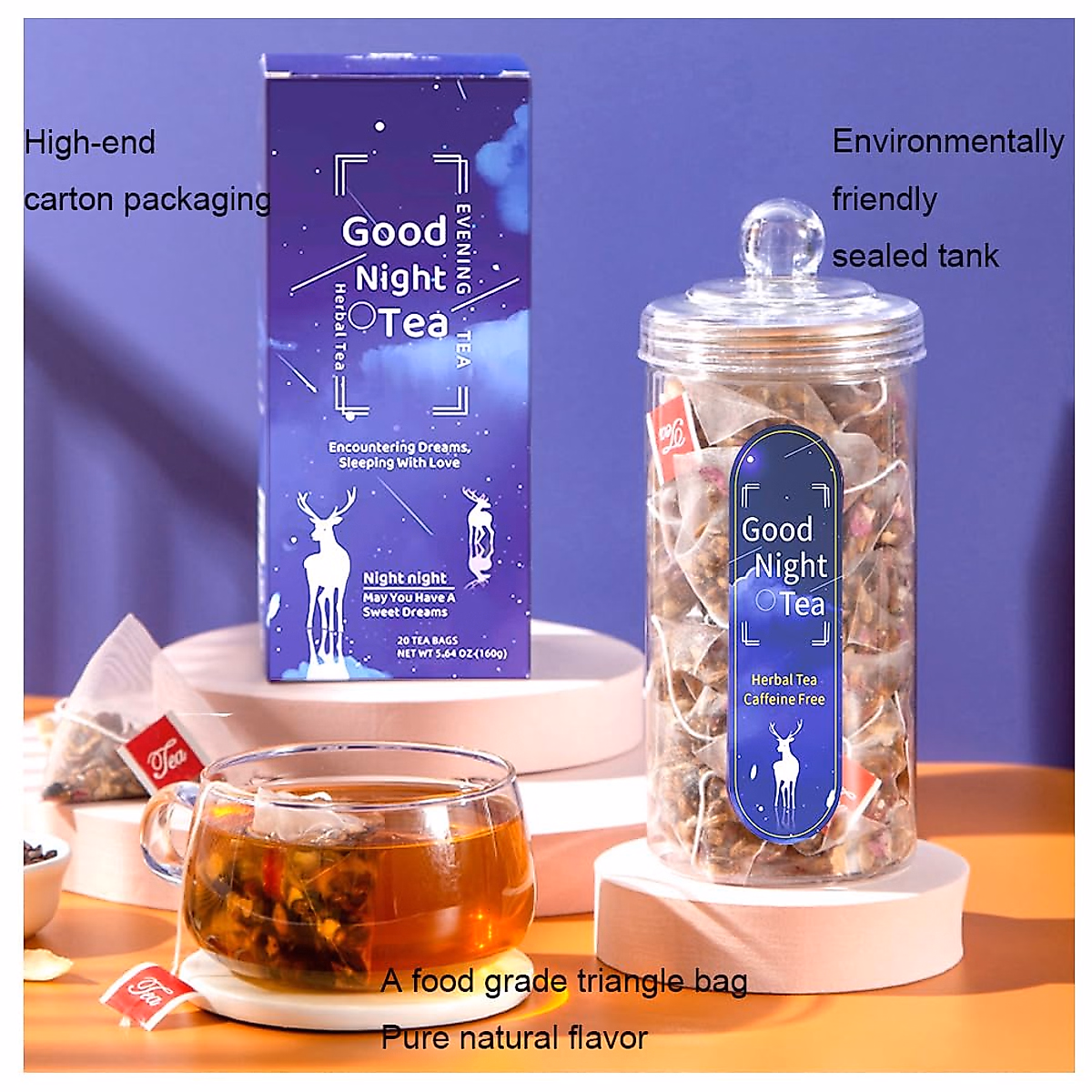 Sour Jujube kernel Lily Tea,Caffeine Free Tea160g (8g*20bag) 5.64OZ,Sleep Tea Wellness Tea barley Tea 酸枣仁晚安茶