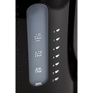 Bodum Bistro Electric Water Kettle, 34 Ounce, 1 Liter, Black