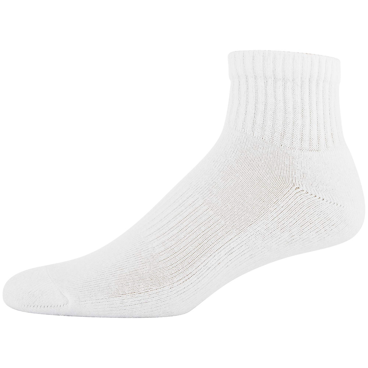 Gildan Men's Active Cotton Ankle Socks, 10-Pairs, White, Shoe Size: 6-12