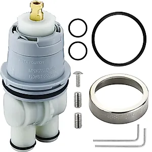 RP46074 Shower Cartridge Compatible with Delta 13/14 Series Single-Handle Faucet - Suitable for Delta Monitor MultiChoice Universal Valves Rough-in (2007-present), Includes RP22734 Bonnet Nut
