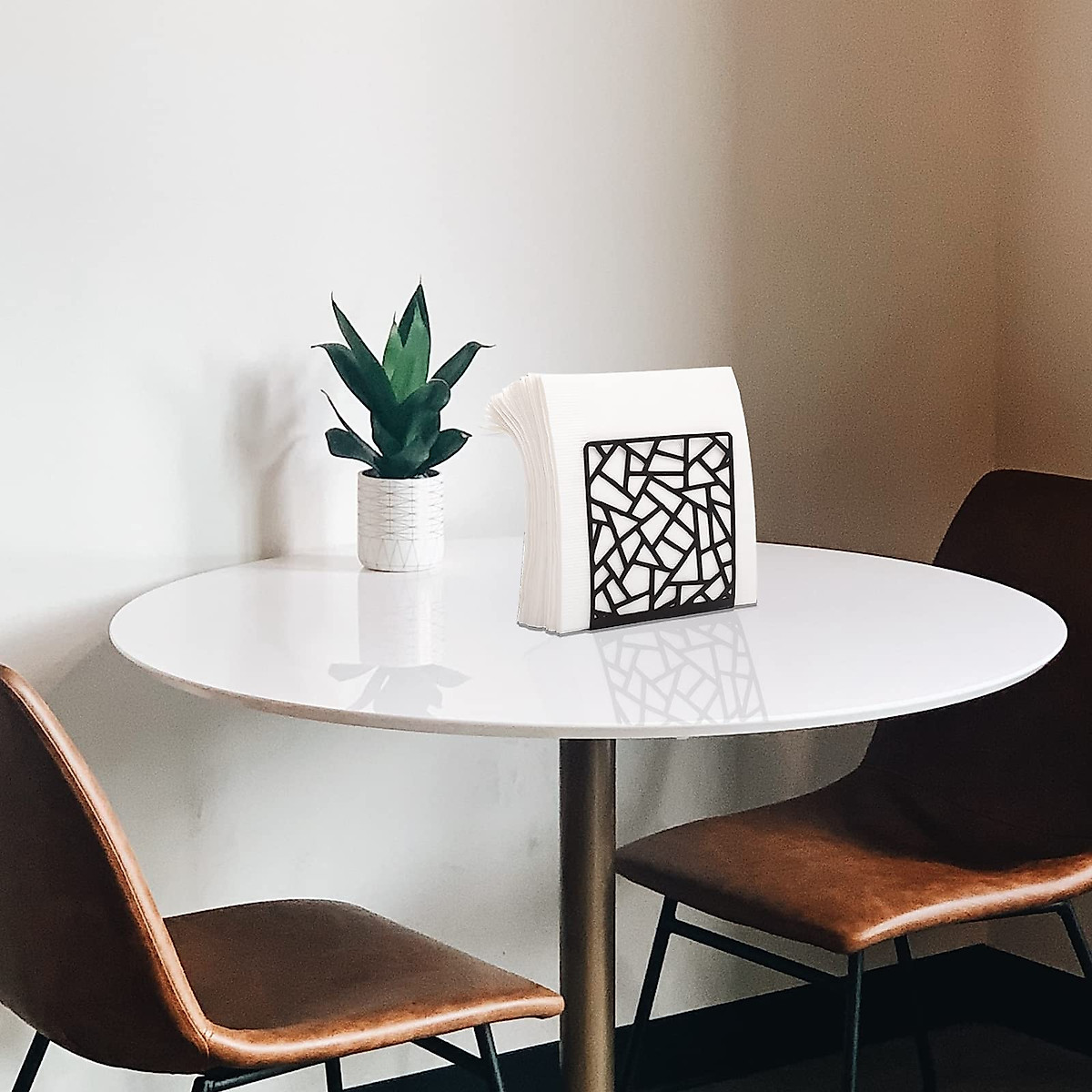 Farmhouse Black Napkin Holder for Table Decor, Modern Metal Paper Napkin Holders for Your Home Kitchen Bathroom Dinning Table