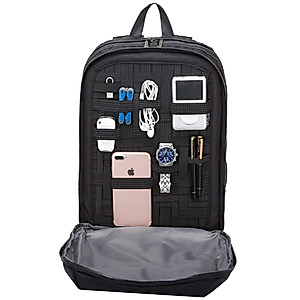 Cocoon MCP3425BK Buena Vista 16" Slim Backpack with Built-in Grid-IT! Accessory Organizer (Black)