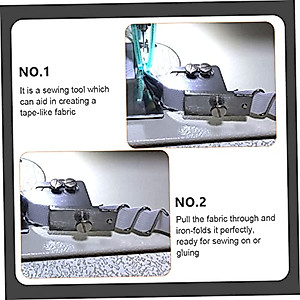 COHEALI Ring Hemming Device Specialty Tools Loose Leaf Binder Snap Tool Sewing Machine Hemmer Foot Binding Curve Folder Binder Clip Sewing Machine Accessory Replacement Binder Single Bag