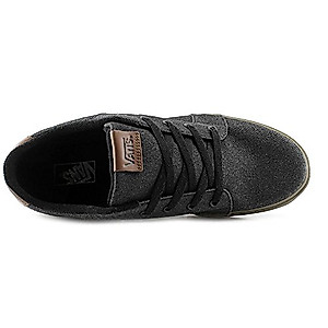 Vans Men's Skate Shoe, Waxed Denim Black Gum, 12