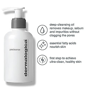 Dermalogica Precleanse (5.1 Fl Oz) Makeup Remover Face Wash - Melt Away Layers of Makeup, Oils, Sunscreen and Environmental Pollutants