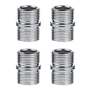 DOITOOL 4PCS 25.4mm Diameter Connectors for Thick Wire Shelve Shelving Unit Double Head Shelf Support Nut Replacement Storage Shelves Part Metal Rack