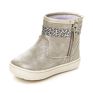 Stride Rite 360 Infant and Toddler Girls Magnolia First Walker Shoe, Silver