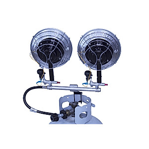 K Tool International 77782; Portable Propane Tank Top Double Heater, 15-30,000 BTU Output is Perfect for Tailgating, Camping, Hunting and Powerful Enough to Heat any Garage, Shop or Off Grid Homestead