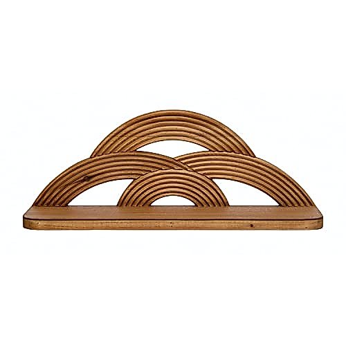 Bloomingville MDF and Wood Arches, Natural Wall Shelf, 24" L x 7" W x 9" H, Brown