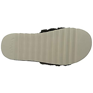 Koolaburra by UGG Unisex-Child K FUZZ'N Sandal, Black, 2 Little Kid