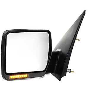 Kool Vue Left Power Heated Door Mirror Compatible With Ford F-150 2004-2006 With Signal Light Textured Crew Cab & Extended Cab, New Body