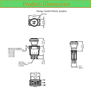 JEENDA PTO Switch 01002111 925-1716A Compatible with CubCadet RZT42 RZT50 RZT54 MTD Troy Bilt Craftsman Tank M48 M50 M54 M60 M72 Enforcer 44 48 54