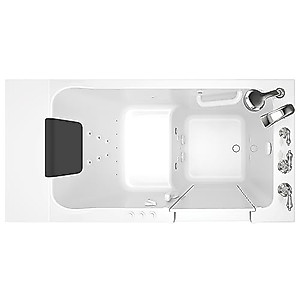 American Standard 3051.119.CRW Acrylic Whirlpool and Air Spa 30"x51" Right Side Door Walk-In Bathtub in White