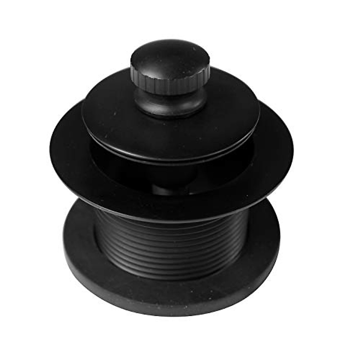 Westbrass Pull & Drain Sch. 40 PVC Bath Waste with One-Hole Top Elbow, Matte Black, D49721-62