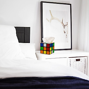 getDigital Plastic Magic Cube Tissue Box Cover, Holder for Square Tissue Boxes with Magnetic Lock, Multi Color