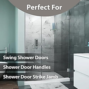 Gordon Glass T-Shaped Shower Door Magnet Replacement for Swing Shower Doors Easy-to-Install 3" Glass Shower Door Magnet for Swing Doors